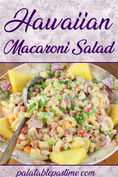 Hawaiian Macaroni Salad Receta Ensalada De Pasta Ensaladas Pasta