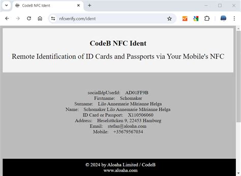 Codeb Demo Server Codeb Identity Solutions
