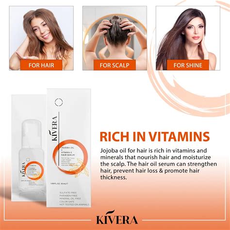 Aceite De Jojoba Suero Capilar Con Vitamina E Suero Para El
