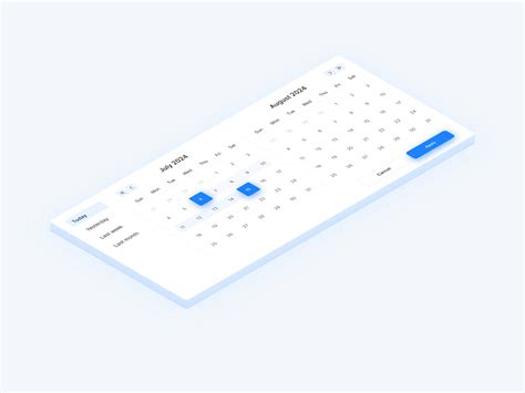 Date Picker Ui Component By Khairul Islam On Dribbble