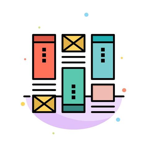 Wire Framing Sketching Wireframe Idea Abstract Flat Color Icon Template 19173415 Vector Art At