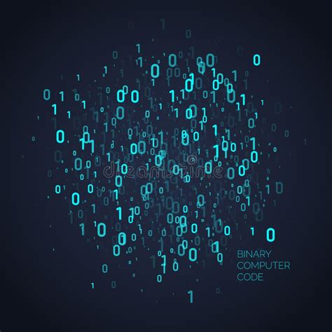 Abstract Background With Binary Code Analysis And Data Transfer Stock