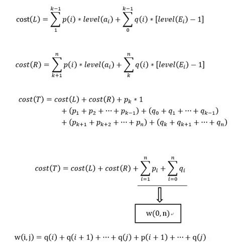 动态规划法实现最优二叉搜索树 Csdn博客