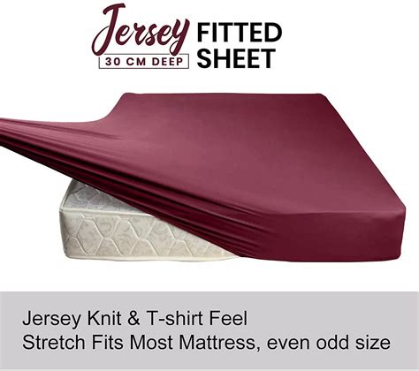 Extra Deep 30cm Jersey Fitted Sheets Single Double King Super King Size