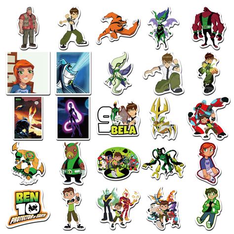 50pcs Ben 10 1 Stickers Au Sticker World