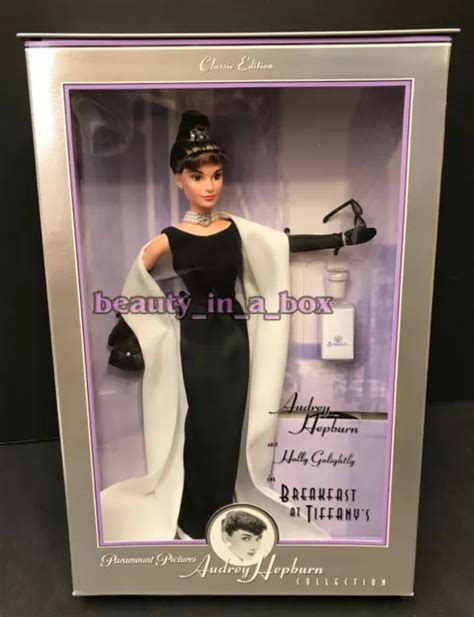 Audrey Hepburn Barbie Doll Breakfast At Tiffany S Givenchy Black Gown Pink Gvg