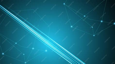Premium Vector Vector Abstract Digital Technology Background With Network Connection Lines