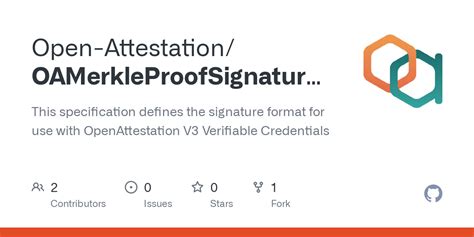 Github Open Attestation Oamerkleproofsignature2018 This Specification Defines The Signature