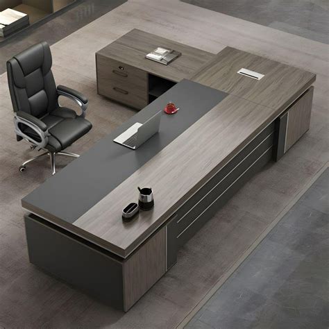 Lakiq Modern L Shape Office Executive Desk With Storage
