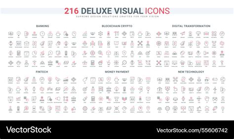 Digital Transformation Blockchain And Fintech Vector Image