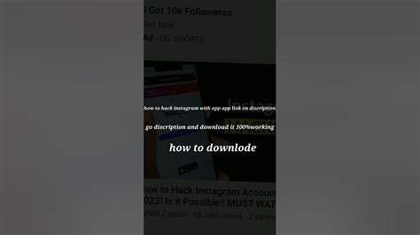 Instragram Hacking Youtube