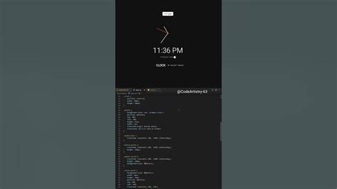🕖clock Theme Using Html Css And Javascript Htmlcss Clock Shorts Animation Javascriptcoding