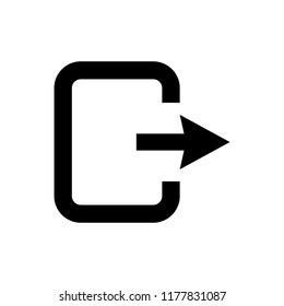 Exit Icon Logout Icon Sign Out Stock Vector Royalty Free Shutterstock