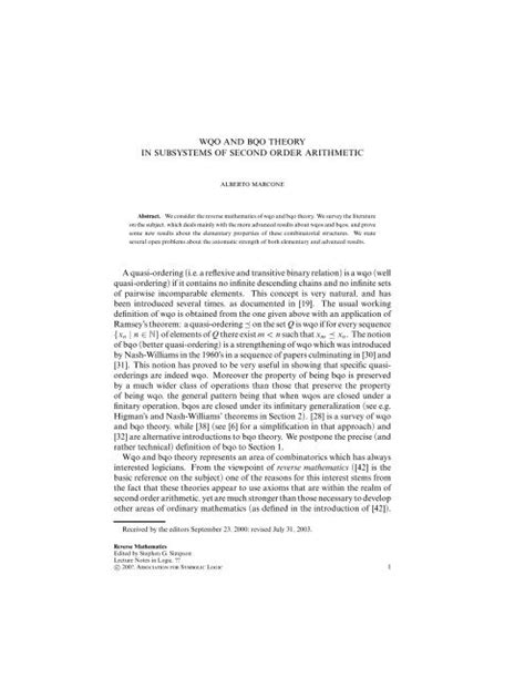 Wqo And Bqo Theory In Subsystems Of Second Order Arithmetic