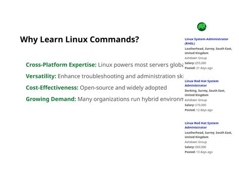 Top Linux 10 Commands For Windows Admins Ppt