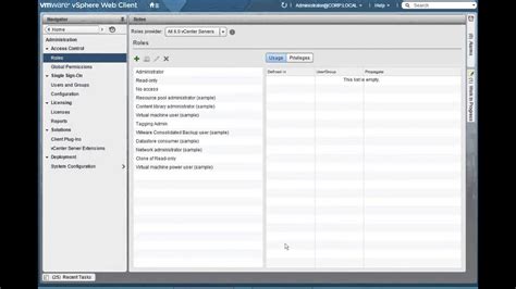 Creating A New Role In VCenter Server YouTube