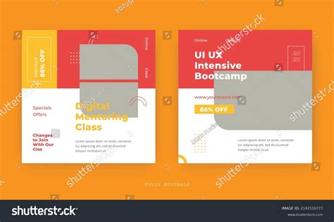 Online Class Banner Template Design Modern Stock Vector Royalty Free
