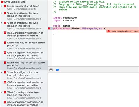 Ios Core Data The Correct Way To Subclass NSManagedObject In Objective C Project Xcode