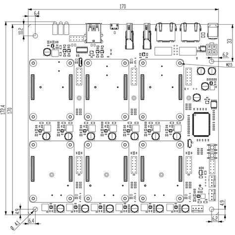 deskpi super6c raspberry pi cm4 cluster mini itx board 6 rpi cm4
