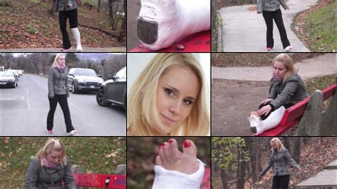 Stella Term Llwc Difficult Gimp In The Park And Exposed Toes In Hd