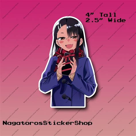 Dont Toy With Me Miss Nagatoro Sticker Anime Waifu T Etsy