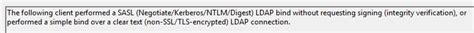 Support Ldap Server Signing Identity Verification 3469803