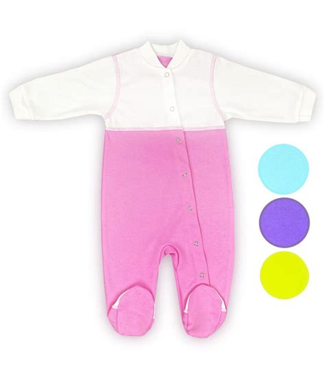 Комбинезон для новорожденных Рыжик КИ 018624 розовый на выписку роддом детский слип длинный