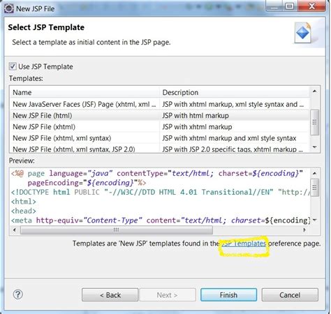 How To Write Author Name And Document Detail In Jsp Using Eclipse Stack Overflow