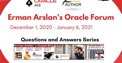 erman arslan s oracle blog erman arslan s oracle forum december 1 2020 january 6 2021
