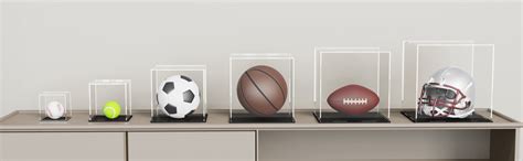 Hemylu Acrylic Case For Display Clear Acrylic Display Box With Matte Black Base