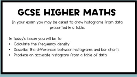 Mastering Histograms Creating A Histogram From A Table Of Data