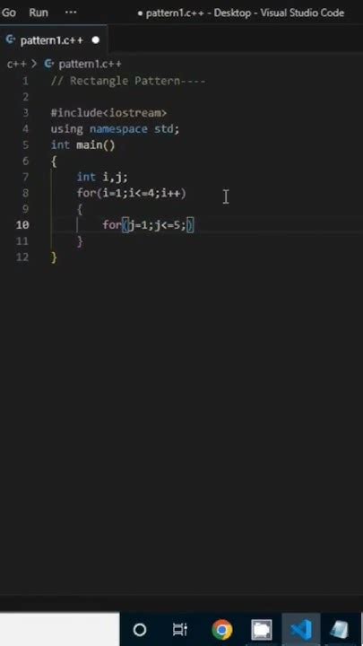 Rectangle Pattern Program Youtube