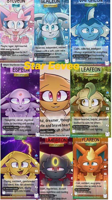 Star Eevee Fai Da Te Eevee Evolutions Animais