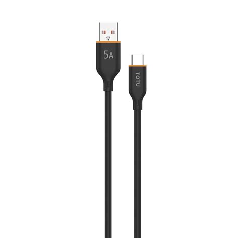 TOTU CB T W USB To USB C Type C Silicone Data Cable M Black Alexnld Com