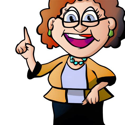 Friendly Teacher In Class Cartoon Simple · Creative Fabrica