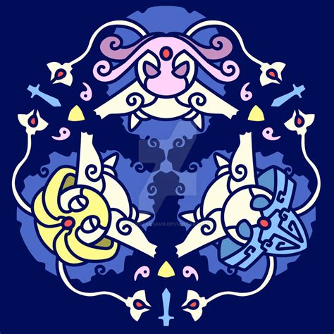 Uxie Mesprit And Azelf By Radstarsaur On Deviantart