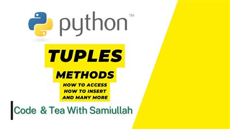 Tuple Complete In Min Access Remove Loops Update Python Tutorial