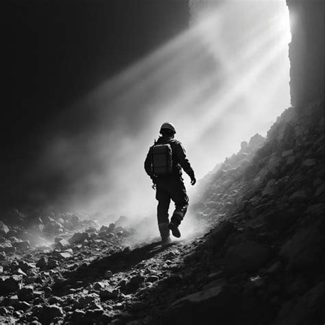 Free Light Amid Darkness Photo Exploration Silhouette Cave Download At Stockcake