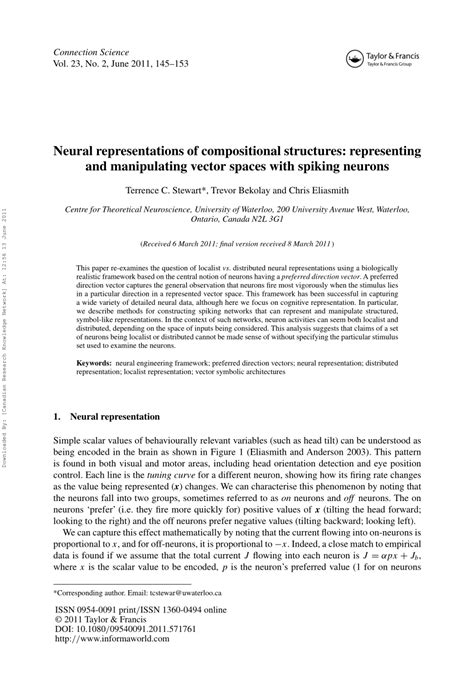Pdf Neural Representations Of Compositional Structures Representing And Manipulating Vector