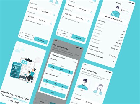 Age Calculate App By Lazina Khatun On Dribbble