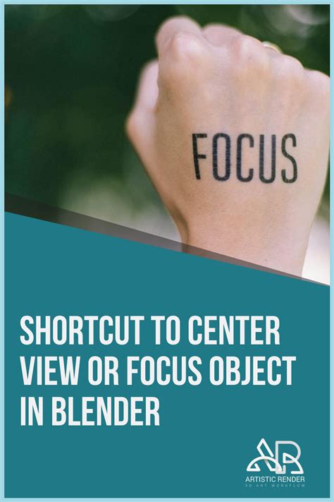 Shortcut To Center View Or Focus Object In Blender