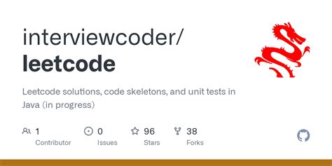 Github Interviewcoderleetcode Leetcode Solutions Code Skeletons And Unit Tests In Java In