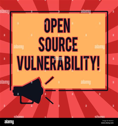 Conceptual Hand Writing Showing Open Source Vulnerability Business Photo Text Publicized