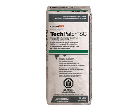 Customtech Tech Patch Sc Skim Coat And Patching Compound 10 Lb Bag