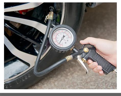 220 Psi 타이어 팽창 총 공기 팽창기 테스터 자동 압력계 타이어 압력 게이지