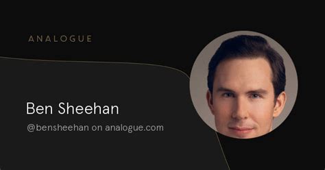 Ben Sheehan Analogue