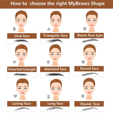 Inverted Triangle Face Shape Eyebrows