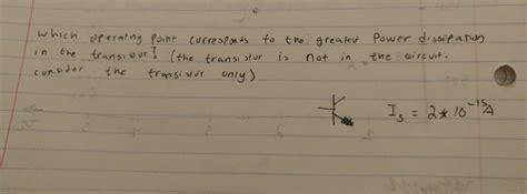 Solved The Plot Below Describes The Transistor For Problems