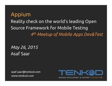 Mobile Test Automation Appium Pdf