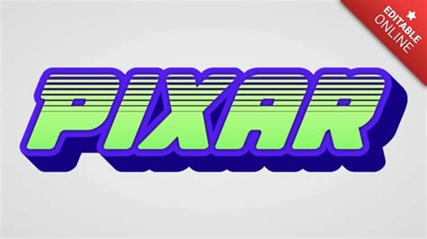 Pixar Coming Text Effect Generator